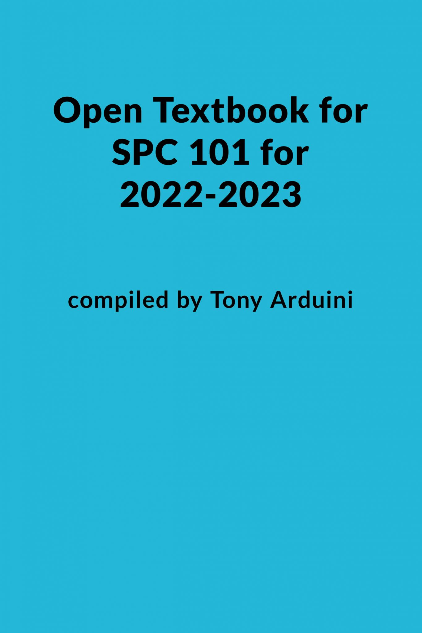 Open Textbook for SPC 101 for 2022-2023 – Simple Book Publishing