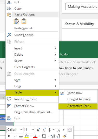 Create an Accessible Excel Document – Kirkwood Faculty Training