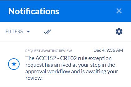 Rule Exception Requests – Kirkwood Process Documentation